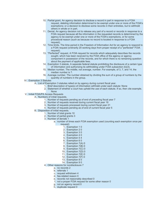 CEQ Annual FOIA 2002 Report | PDF