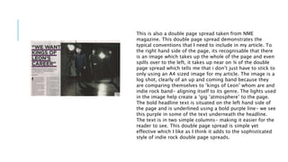 Double page spread/article research | PPTX