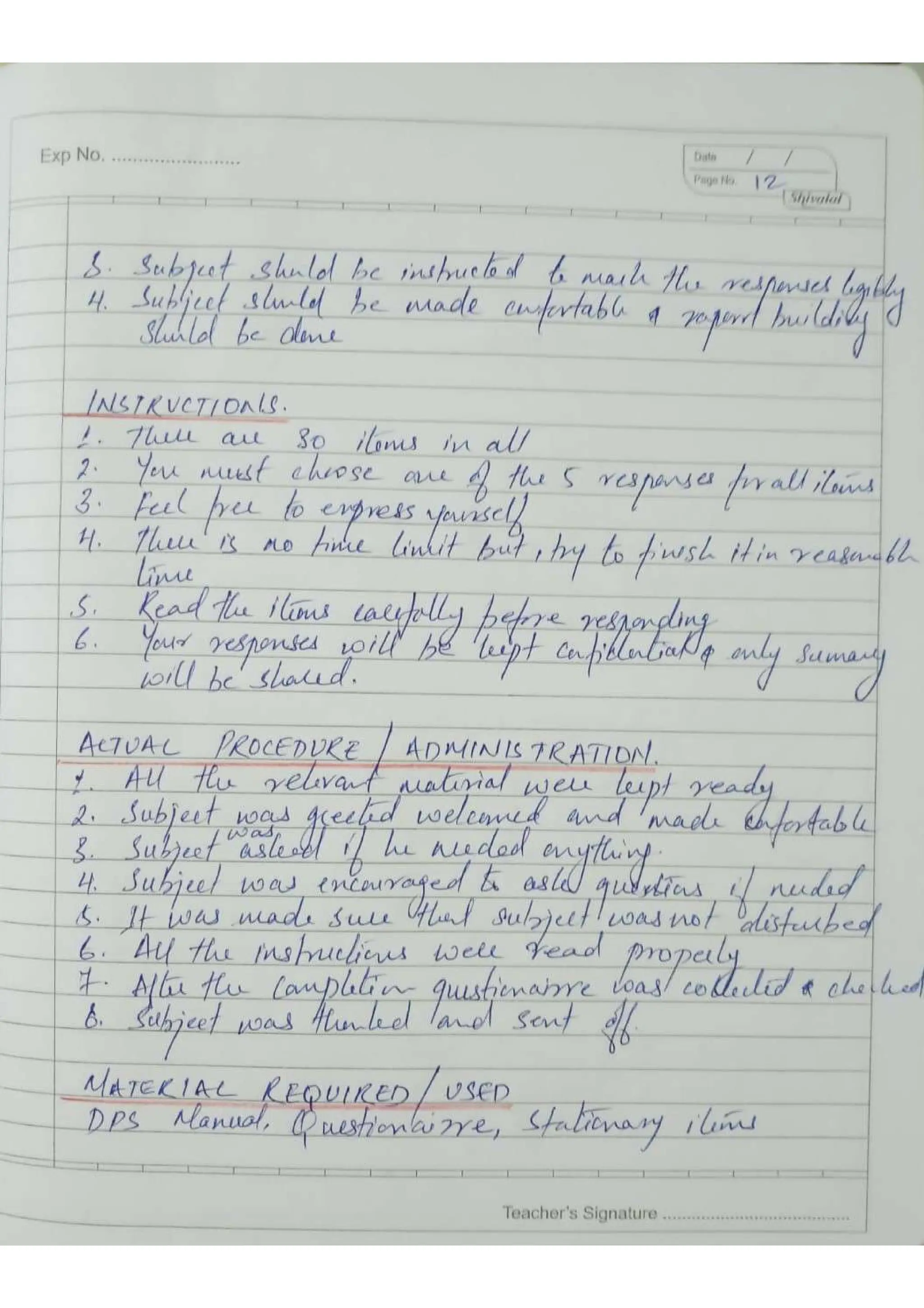 DPS - Depression Proneness Scale - Niranjan Prasad Yadav | PDF