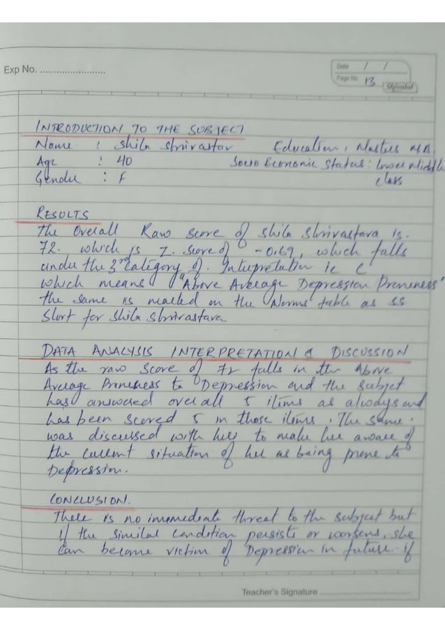 DPS - Depression Proneness Scale - Niranjan Prasad Yadav | PDF