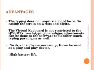 Technology behind Virtual Keyboard | PDF