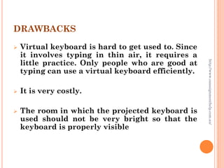 Technology behind Virtual Keyboard | PDF