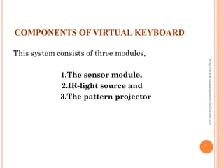 Technology behind Virtual Keyboard | PDF