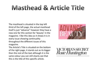 Double Page Spread Deconstruction | PPT