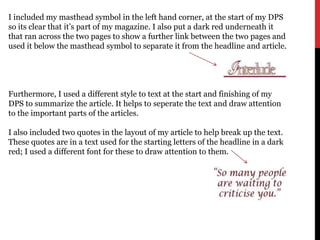 Dps analysis | PPTX | Desktop Publishing | Computer Software and ...