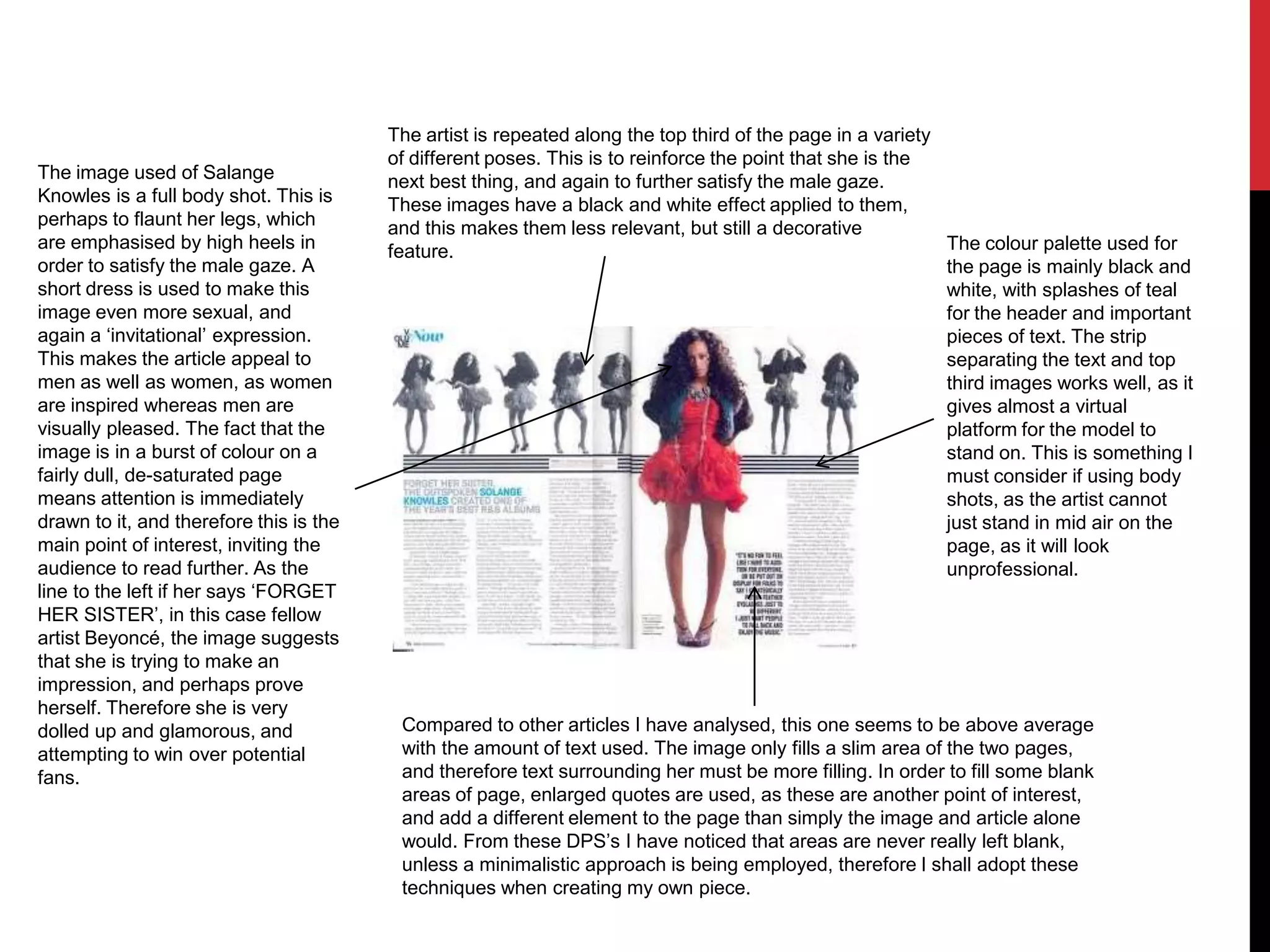 Double Page Spread Analysis | PPTX | Celebrity Style | Pop Culture
