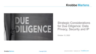 Data Privacy and IP Due Diligence | PPT
