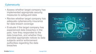 Data Privacy and IP Due Diligence | PDF