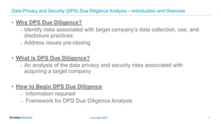 Data Privacy and IP Due Diligence | PDF