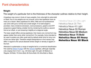 Font Basics - a small introduction | PDF