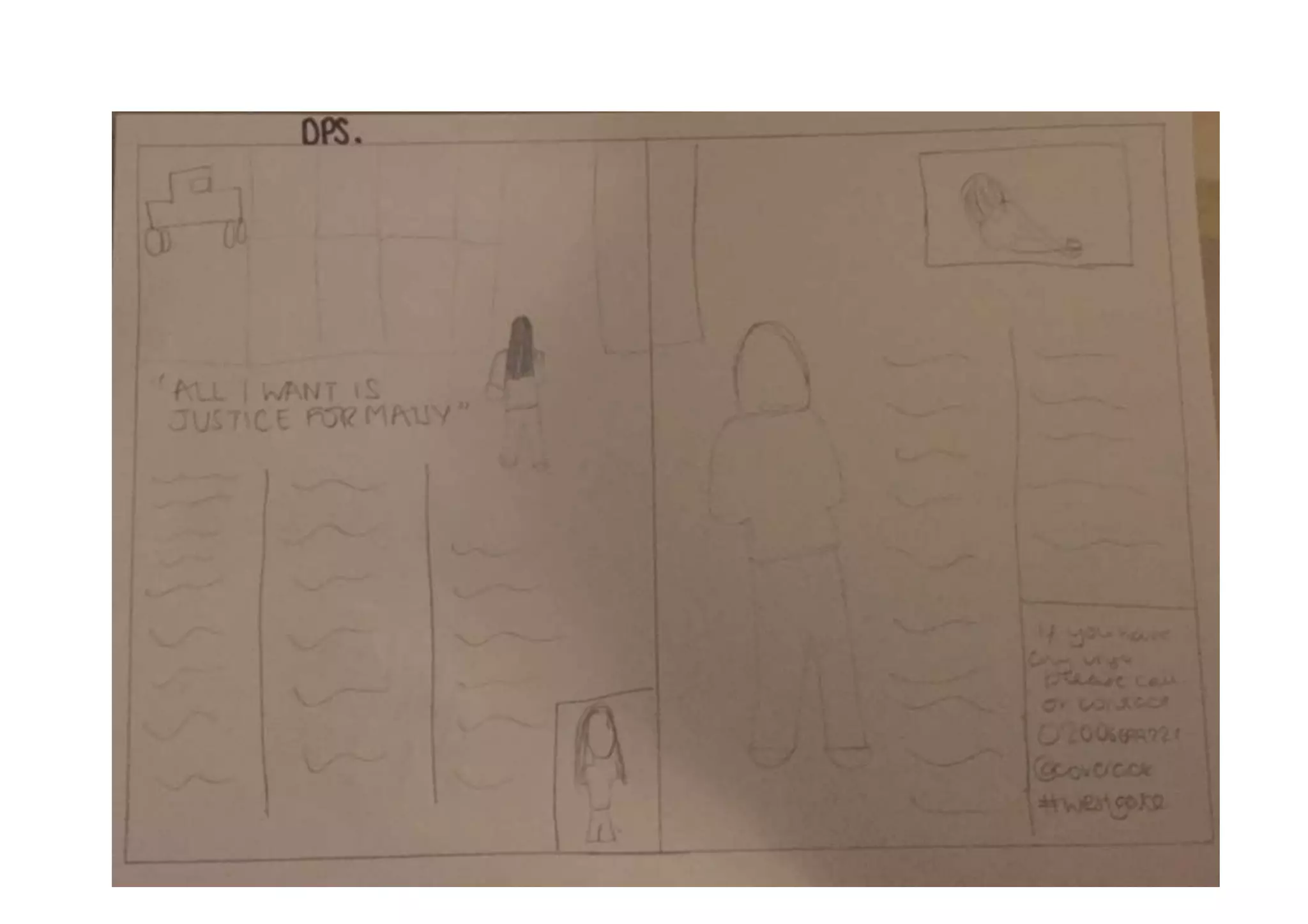 Drawn Draft of Newspaper Double Page Spread | DOCX