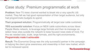 The Economist's Approach to Programmatic | PPTX | Desktop Publishing ...
