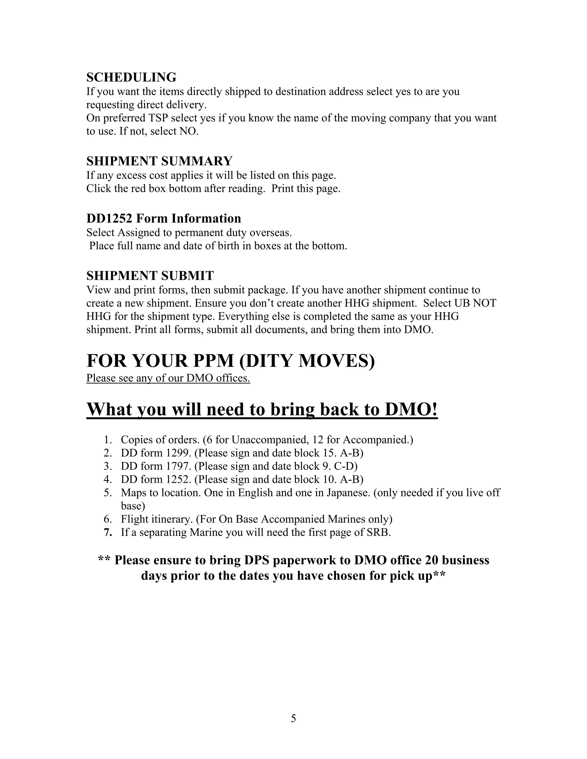 Dps instructions okinawa | PDF