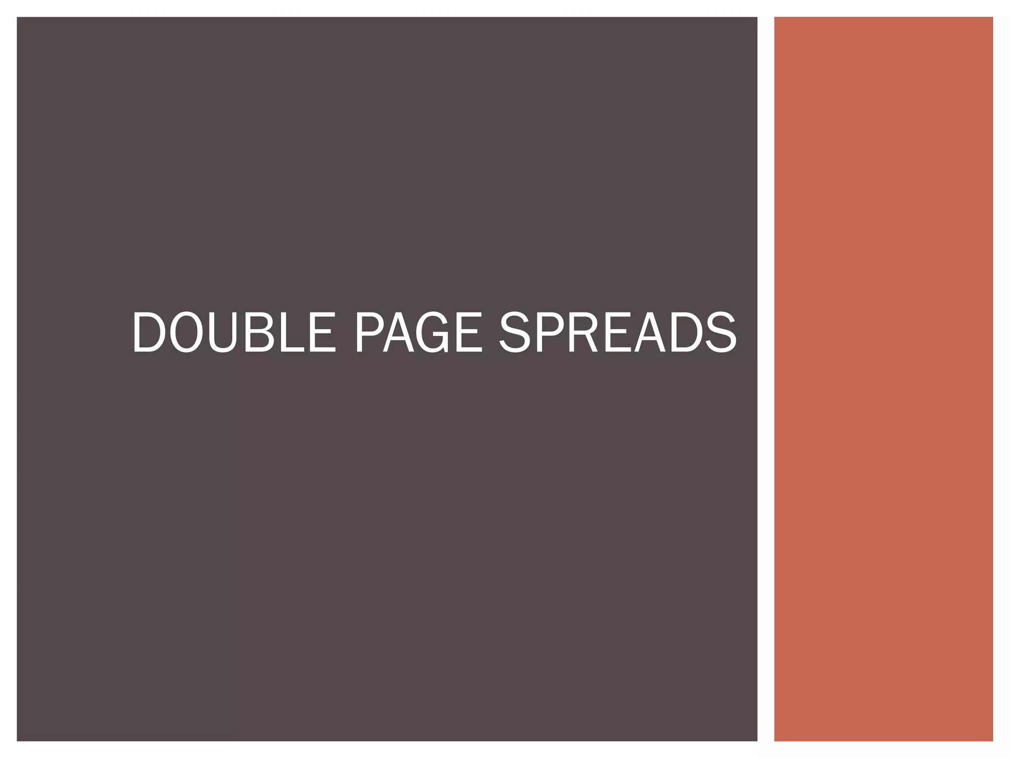Double Page Spread Lesson | PPT | Music | Entertainment