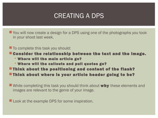 Double Page Spread Lesson | PPT | Music | Entertainment