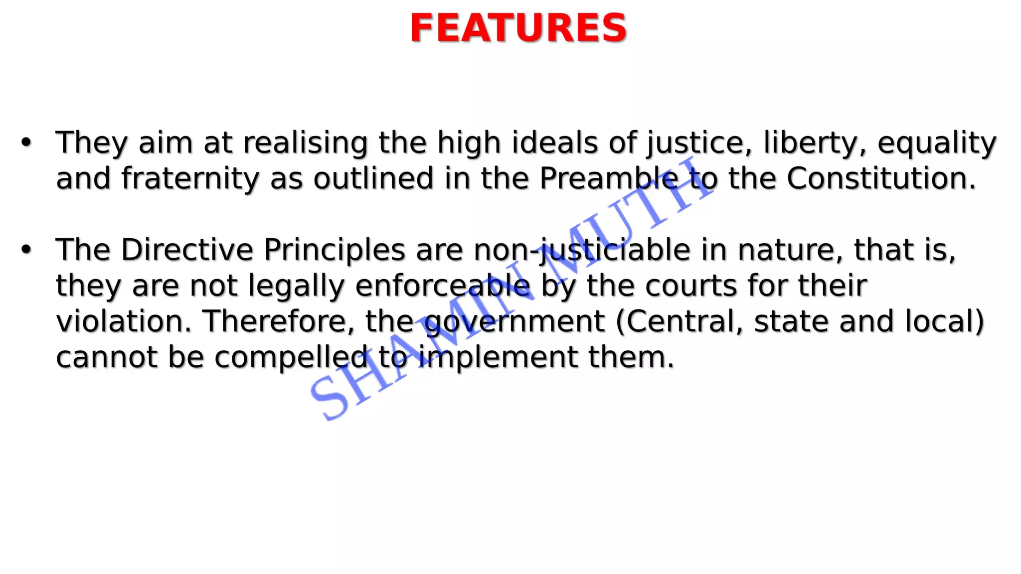 Directive Principle of State Policy - MCN202 (Module 2) | PDF ...