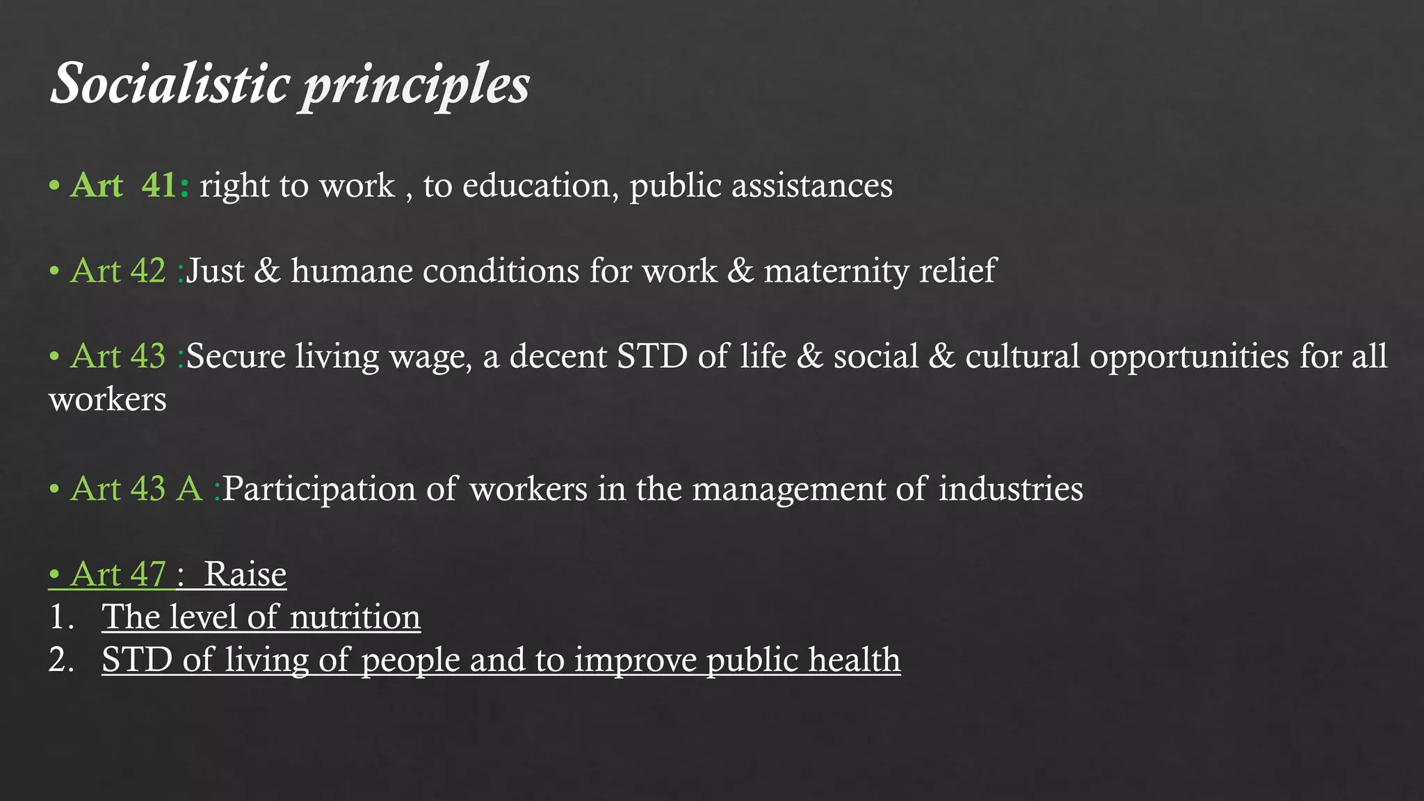 Directive Principles of State Policy | PDF