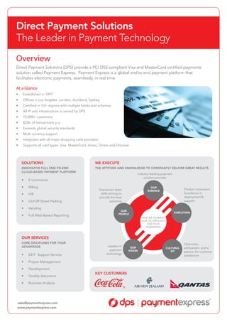 Dps Payment Express Overview | PDF