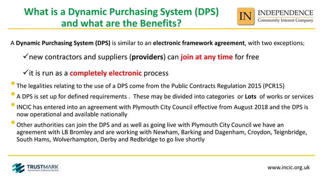 Dynamic Purchasing System (DPS) | PPTX