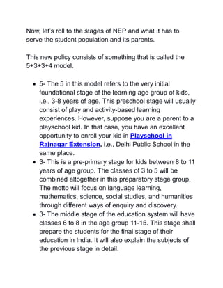 Stages of NEP and Everything You Should Know About It | PDF