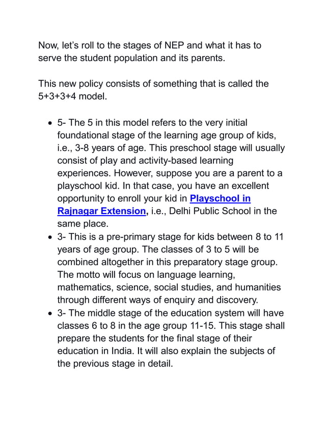 Stages of NEP and Everything You Should Know About It | PDF