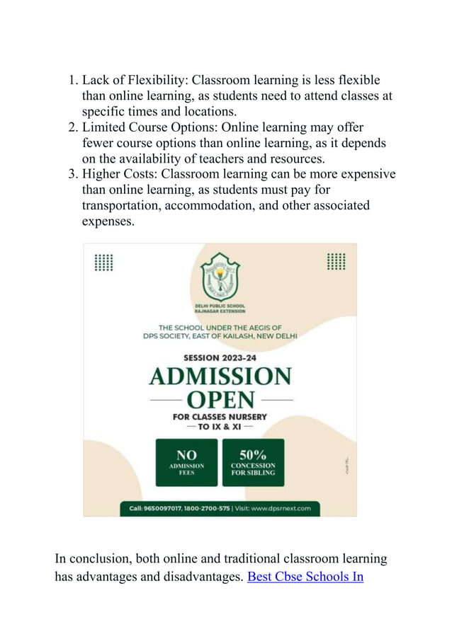 The Pros and Cons of Online Learning vs Traditional Classroom Learning | PPTX