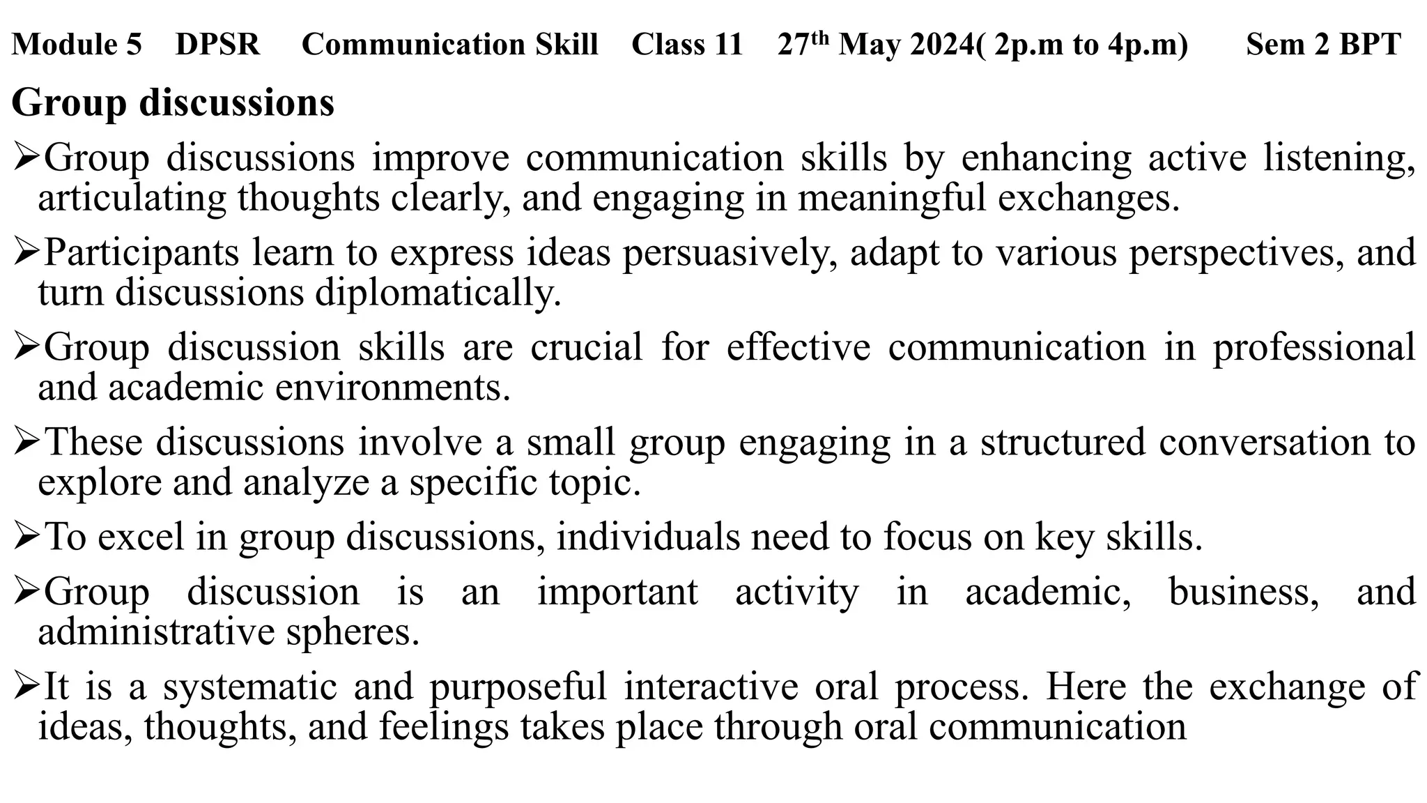 DPSR University Communication Skills Module 1 Sem 2.pptx