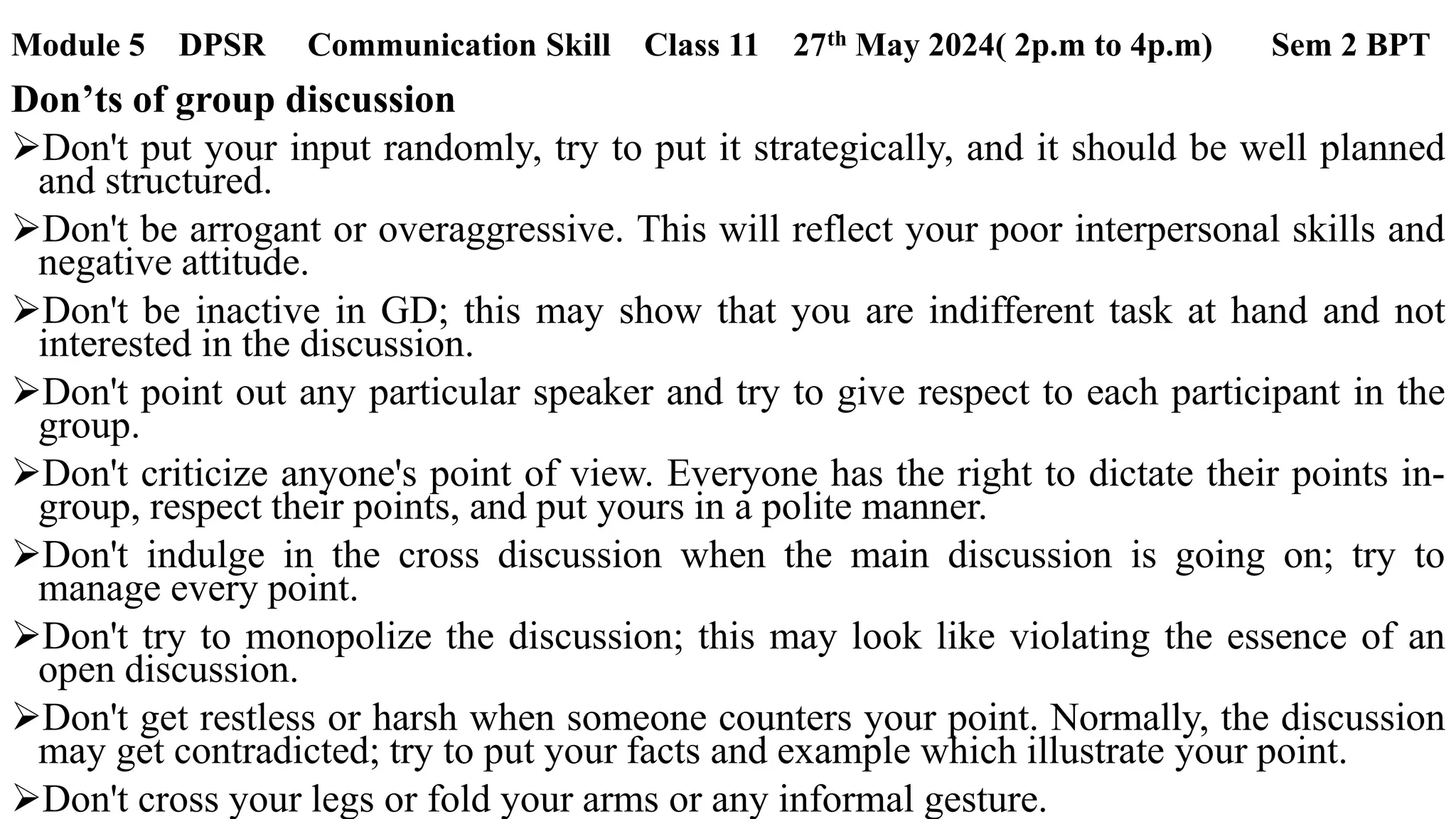 DPSR University Communication Skills Module 1 Sem 2.pptx
