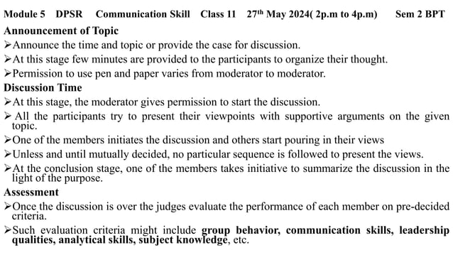 DPSR University Communication Skills Module 1 Sem 2.pptx