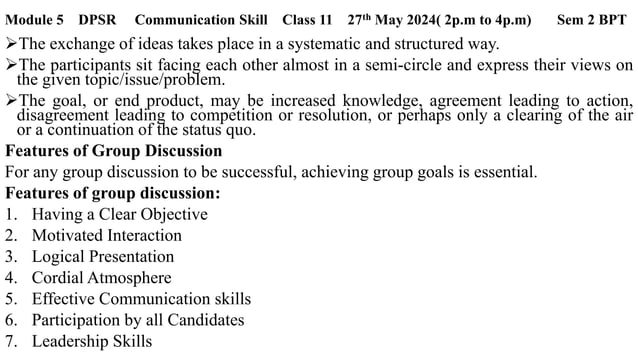 DPSR University Communication Skills Module 1 Sem 2.pptx
