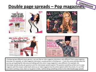 Double page spread research. | PPTX