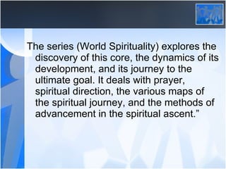 Psychology and Spirituality I | PPT