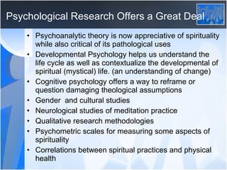 Psychology and Spirituality I | PPT