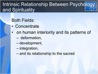 Psychology and Spirituality I | PPT