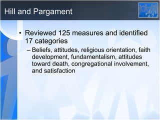 Psychology and Spirituality II | PPT