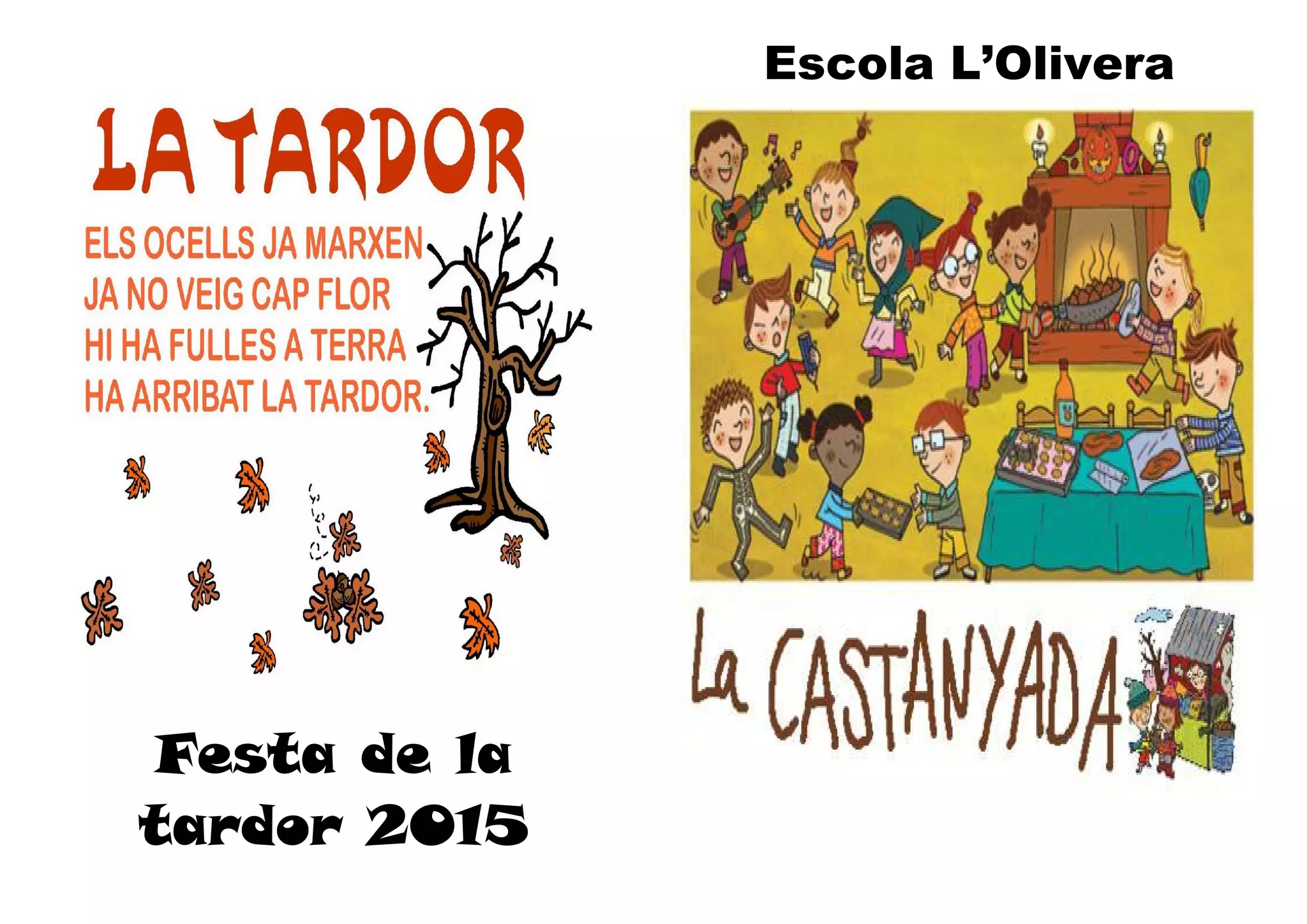 Díptic castanyada educació infantil | PDF