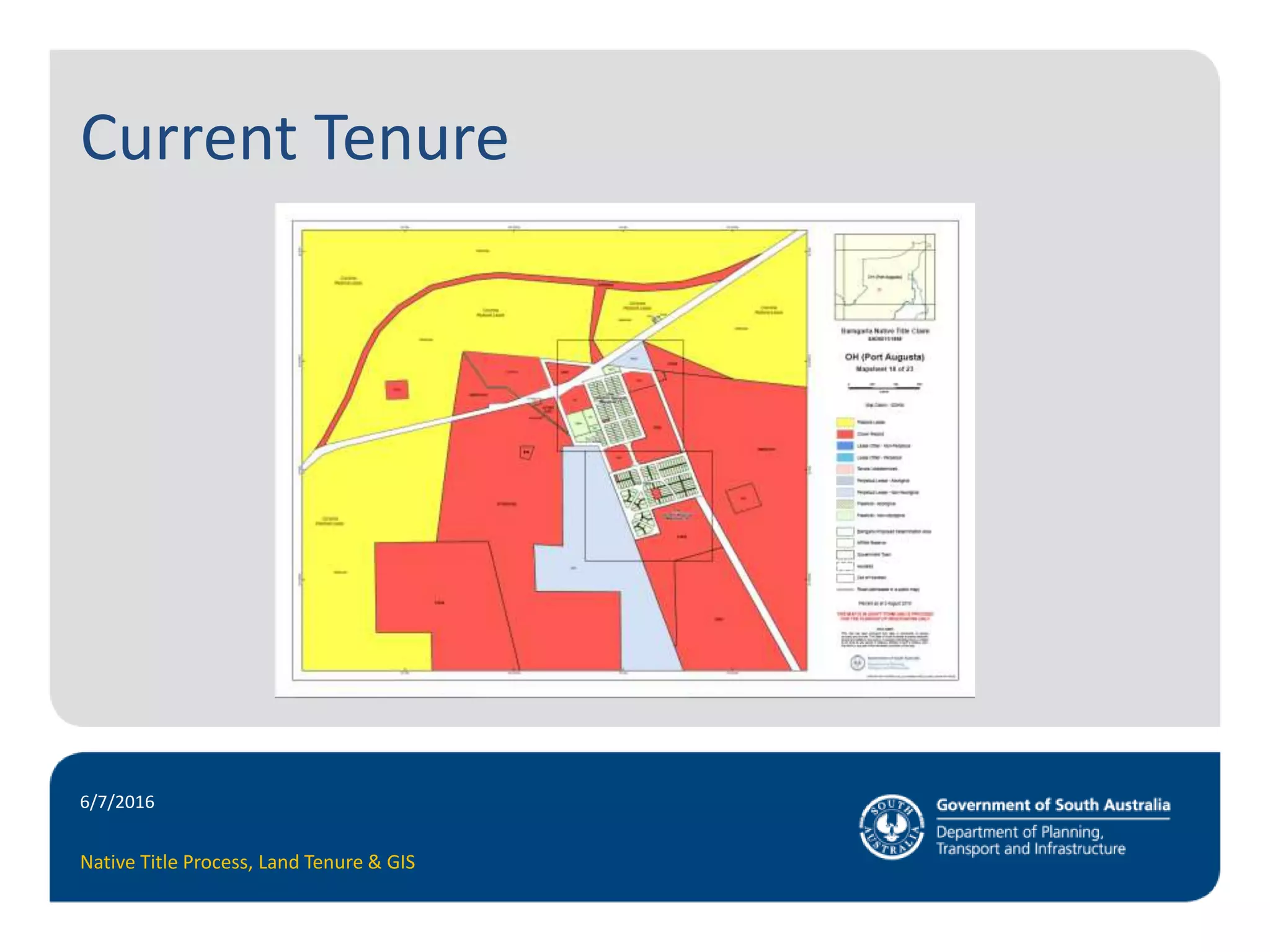 The Native Title Process – Land Tenure & Mapping | PPTX