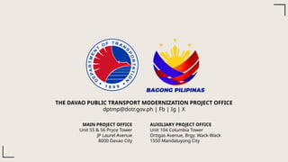 DPTMP PRESENTATION - Electric Bus procurement under Davao Public ...