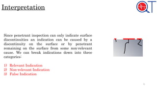 Dye penetrant testing / penetrant testing for Non destructive testing ...