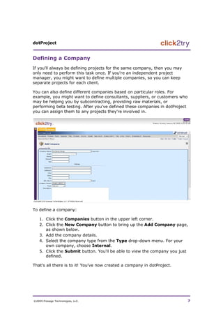 dotProject Tutorial | PDF