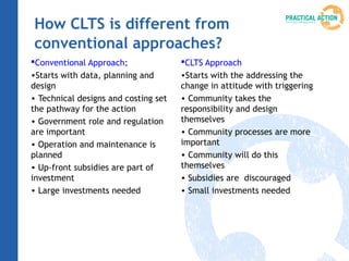 2012 Lecture on Community Led Sanitation | PPT