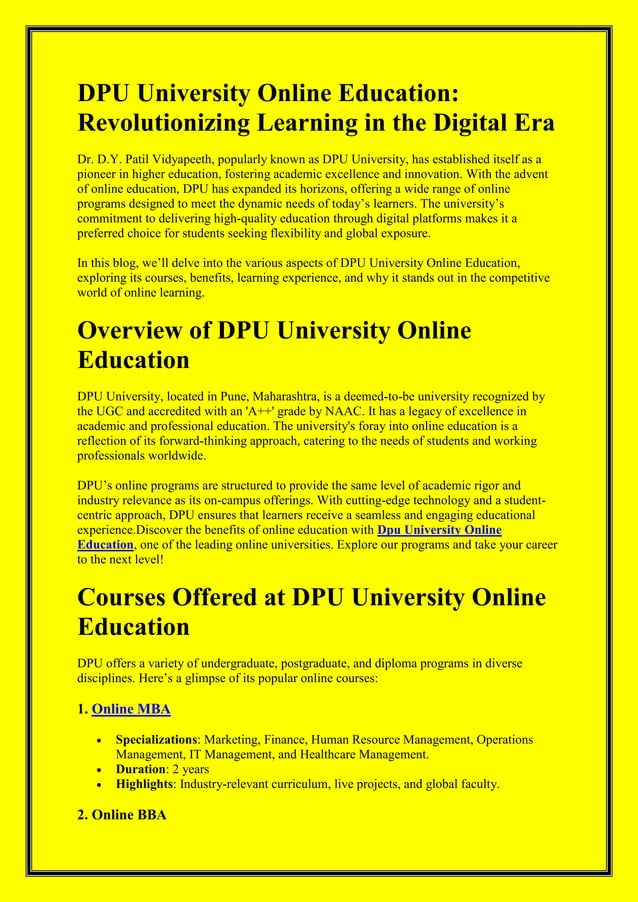 DPU University Online Education.pdf best | PDF
