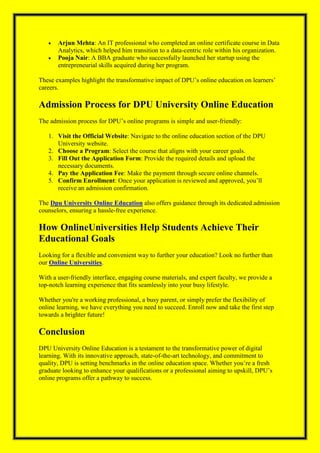 DPU University Online Education.pdf best | PDF