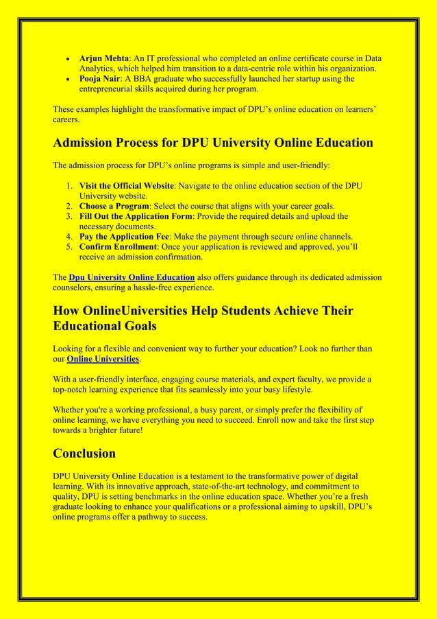 DPU University Online Education.pdf best | PDF