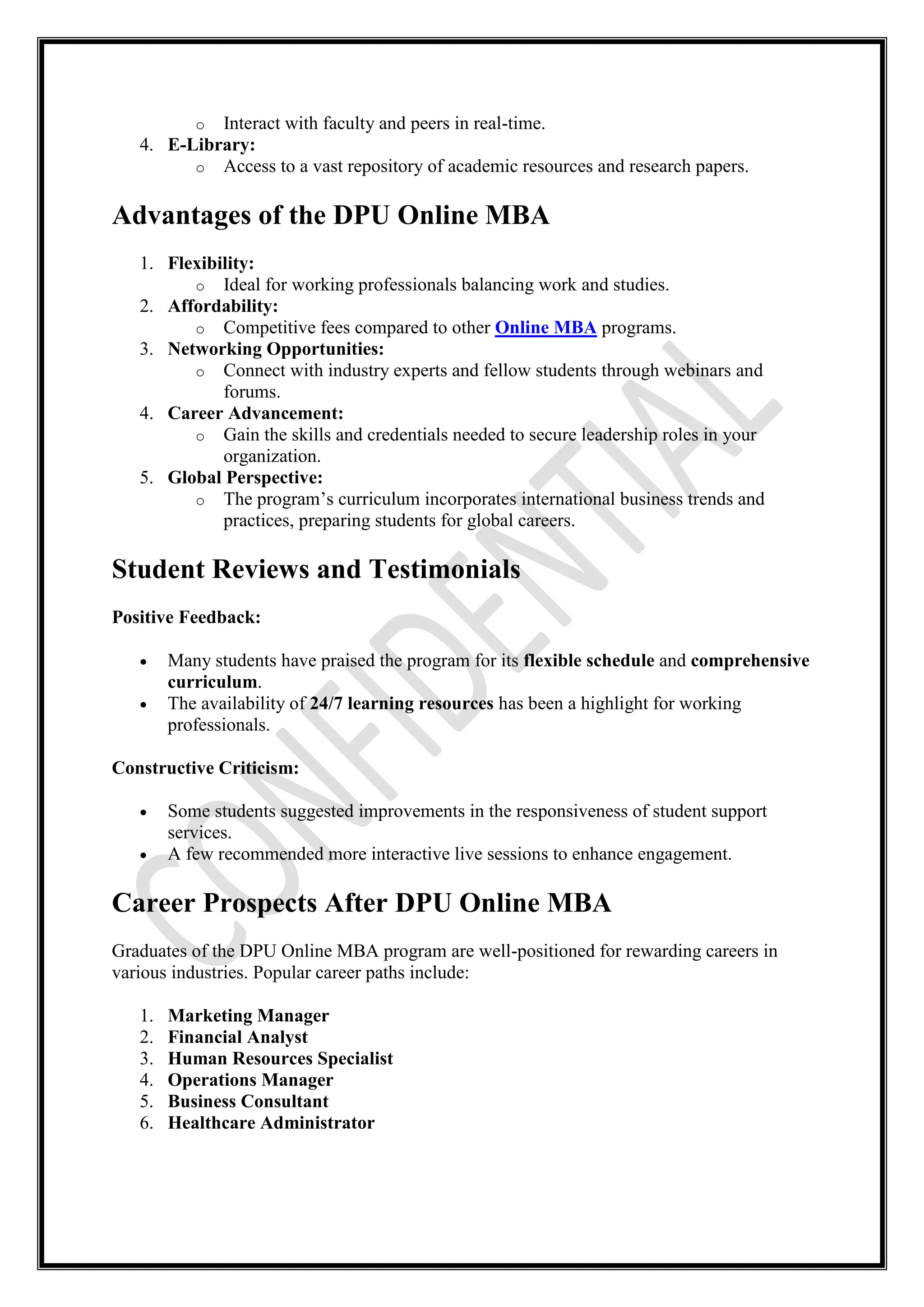 DPU University Online MBA Review.pdf,... | PDF