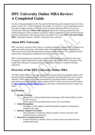 DPU University Online MBA Review.pdf,... | PDF