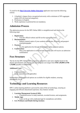 DPU University Online MBA Review.pdf,... | PDF