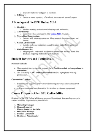 DPU University Online MBA Review.pdf,... | PDF