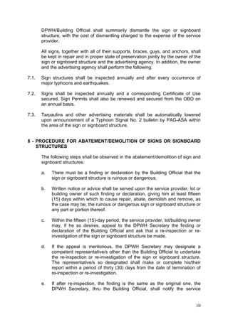 Department of Public Works and Highways (DPWH) Additional Rules and ...