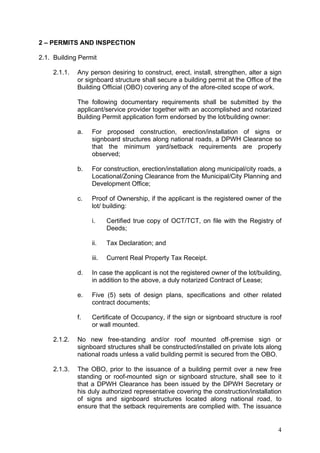 Department of Public Works and Highways (DPWH) Additional Rules and ...